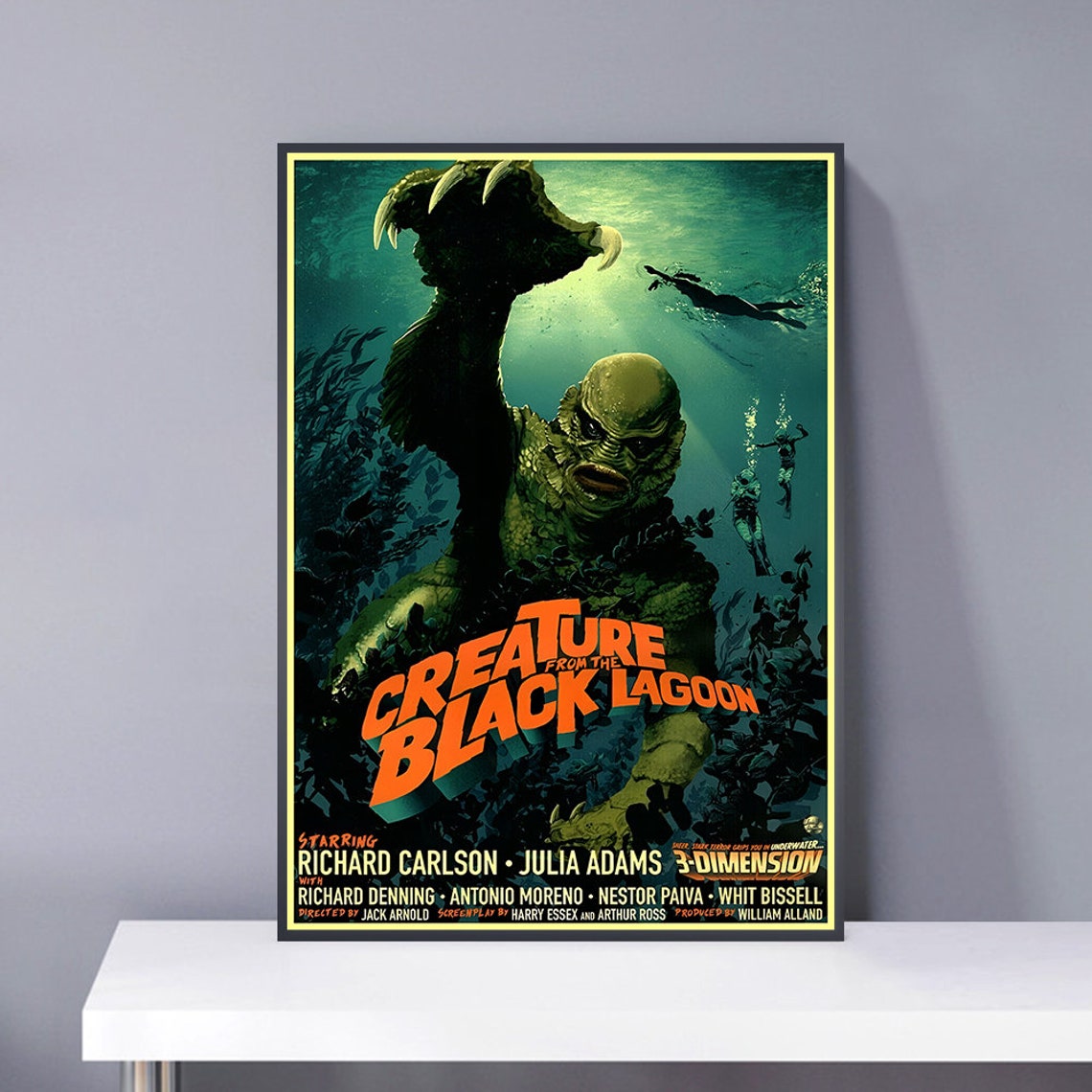 Vintage Creature From the Black Lagoon Movie Poster, PVC Package ...