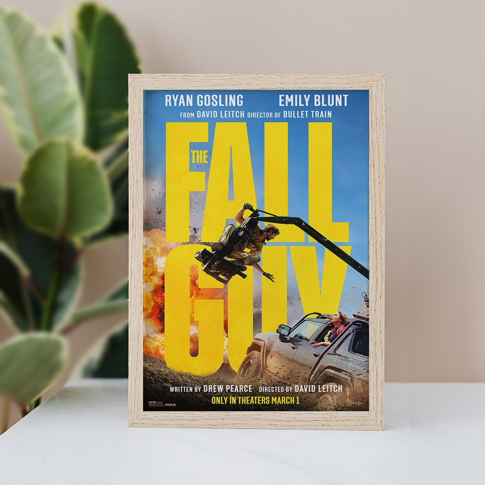 The Fall Guy 2023 Movie Poster Druck PVC Package Waterproof Canvas Wall ...