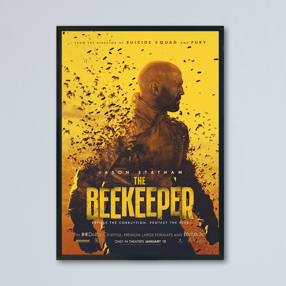 The Beekeeper 2024 Movie Poster Jason Statham Film Druck PVC Package ...