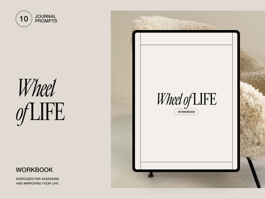 Wheel of Life Workbook, Self Care Journal, Digital Self Care Planner ...