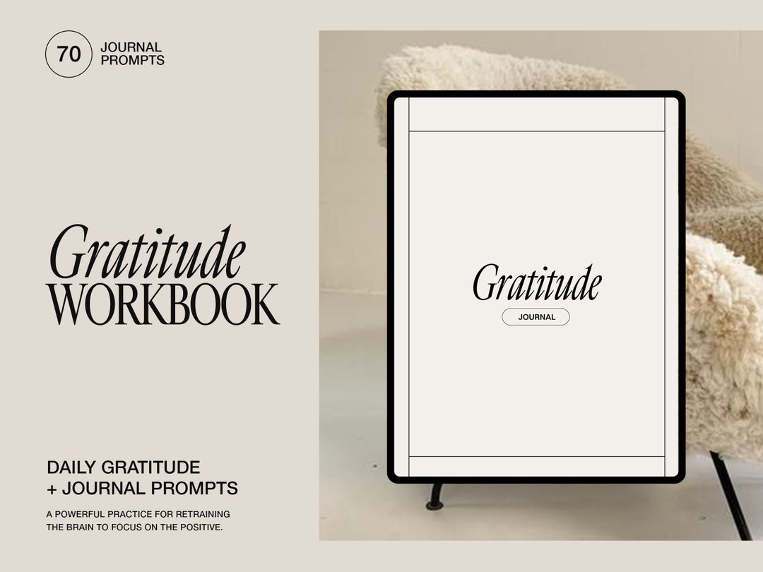 Gratitude Workbook, Self Care Journal, Digital Self Care, Gratitude ...