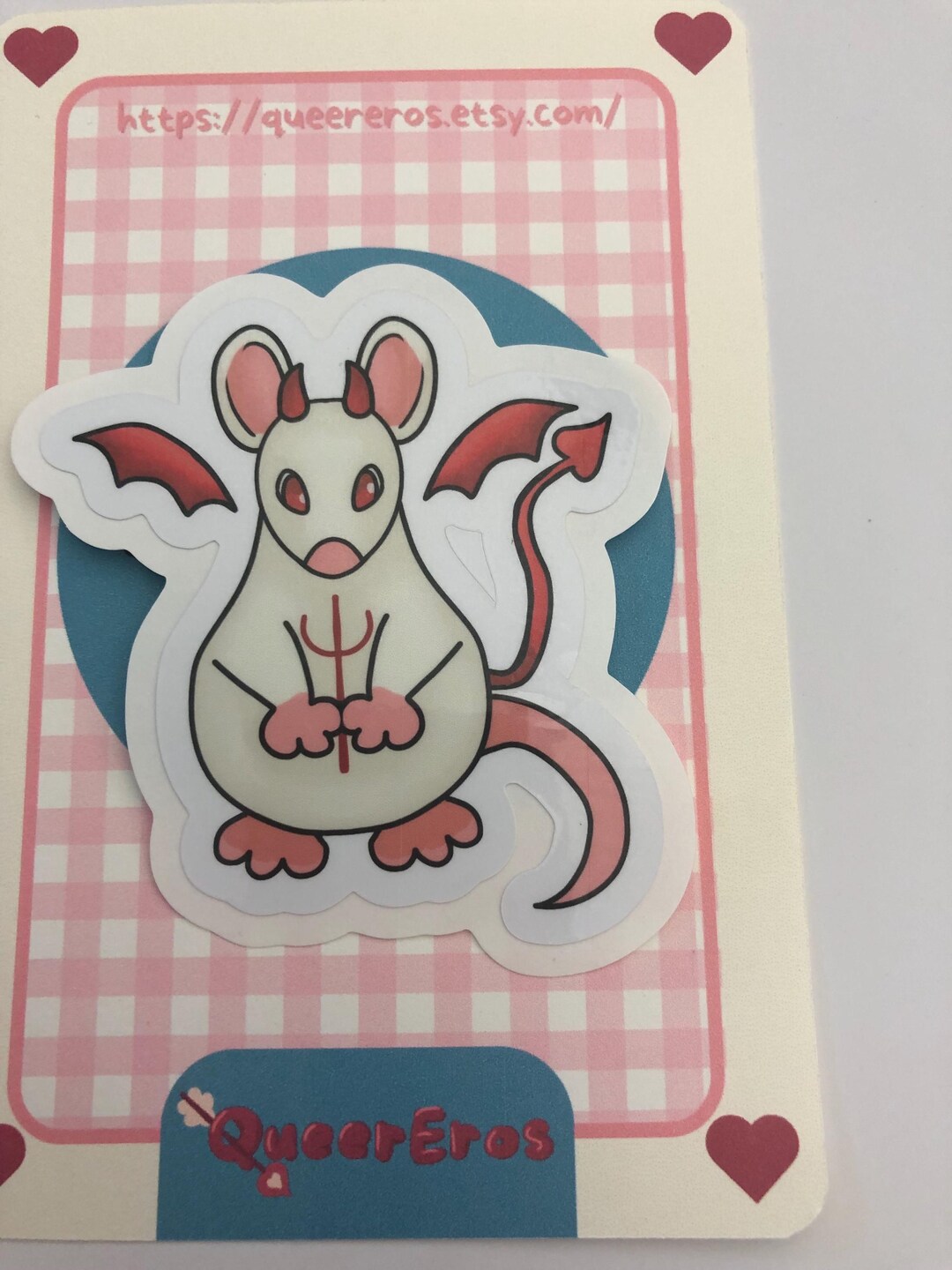 Demon Costume Rat Sticker - Etsy