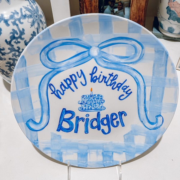 Birthday Plate - Etsy
