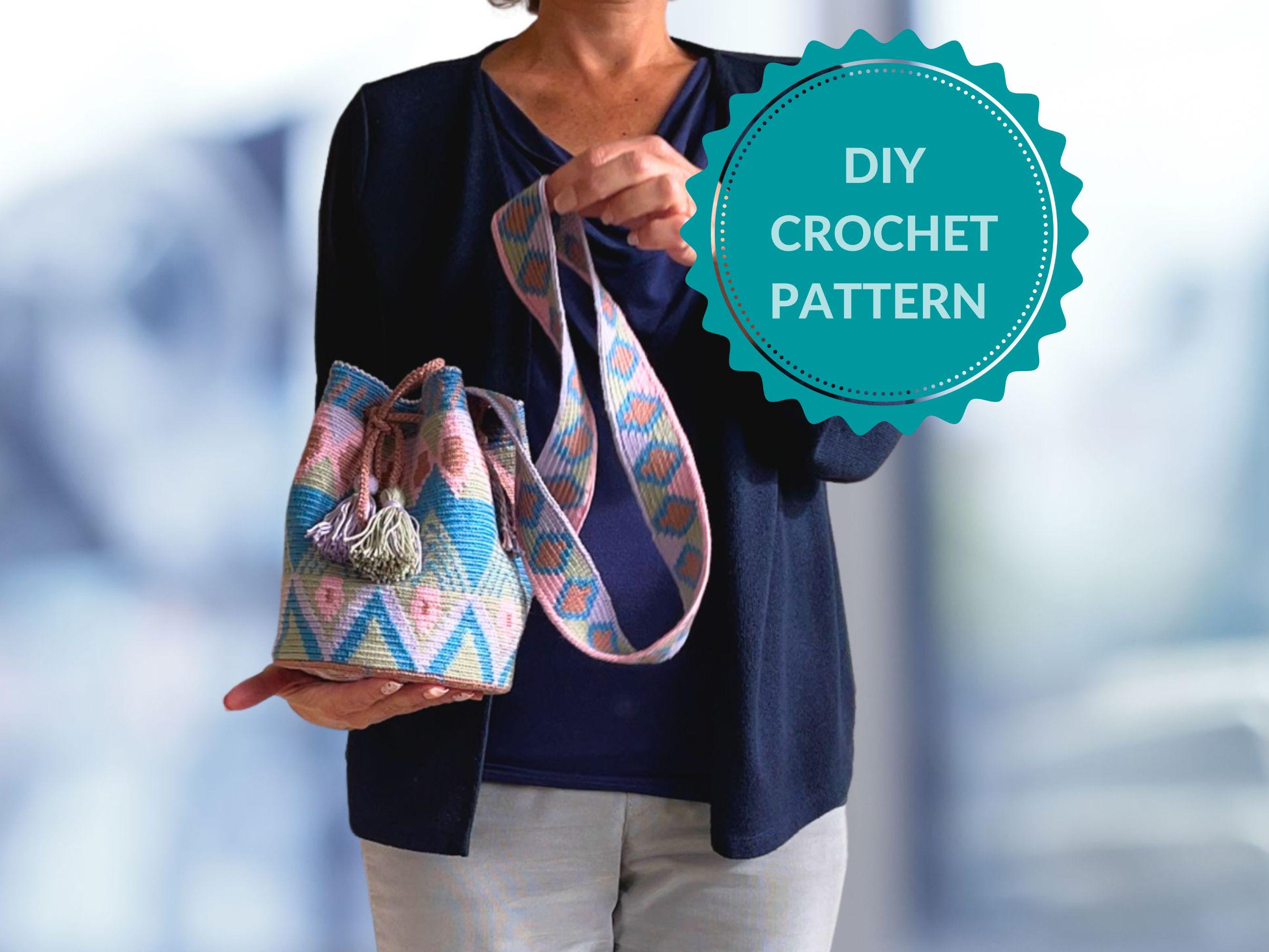 Wayuu Mochila Bag Crochet Pattern PDF | Intermediate Tapestry Crochet ...