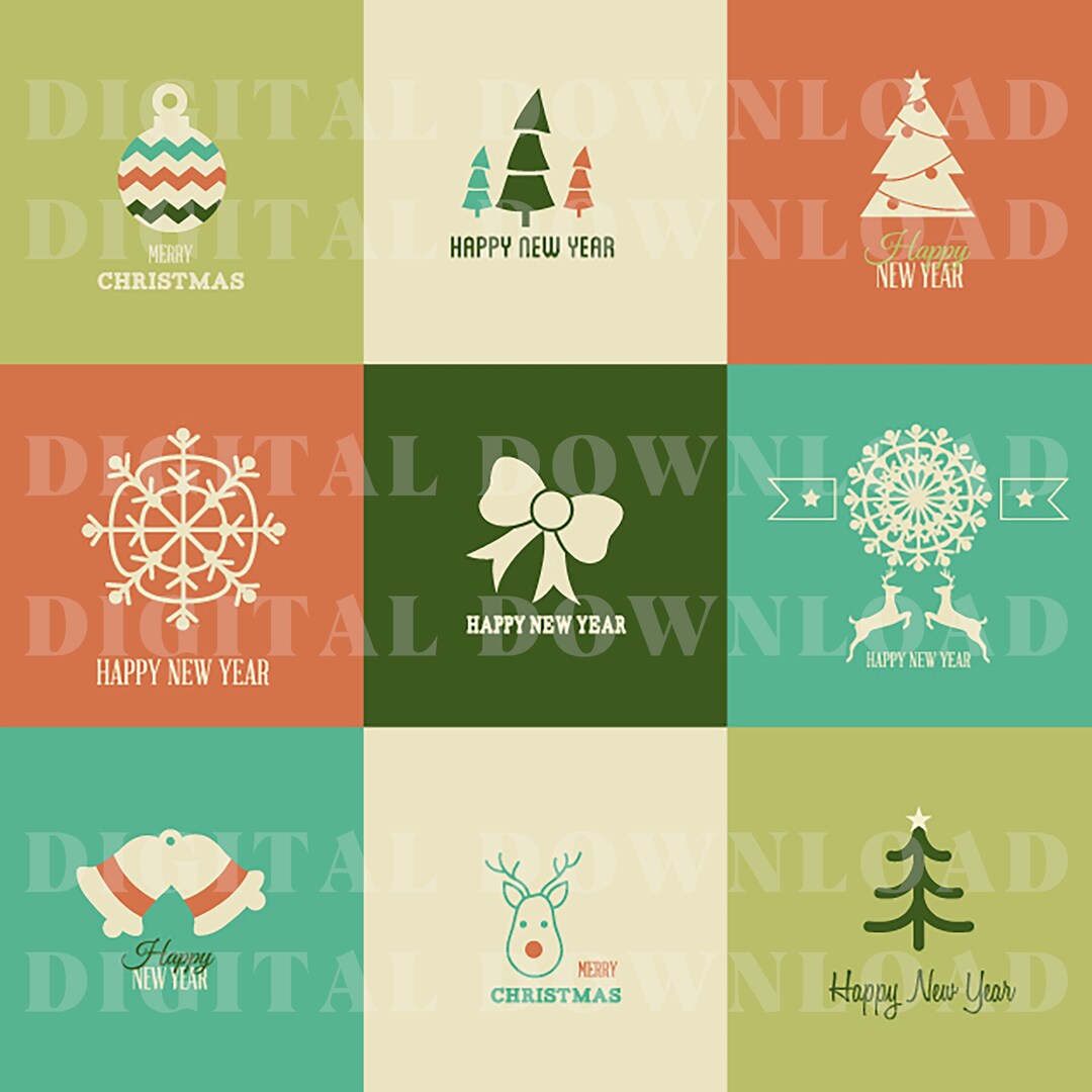 Christmas Clip Art Bundle Christmas Png Bundle Digital - Etsy