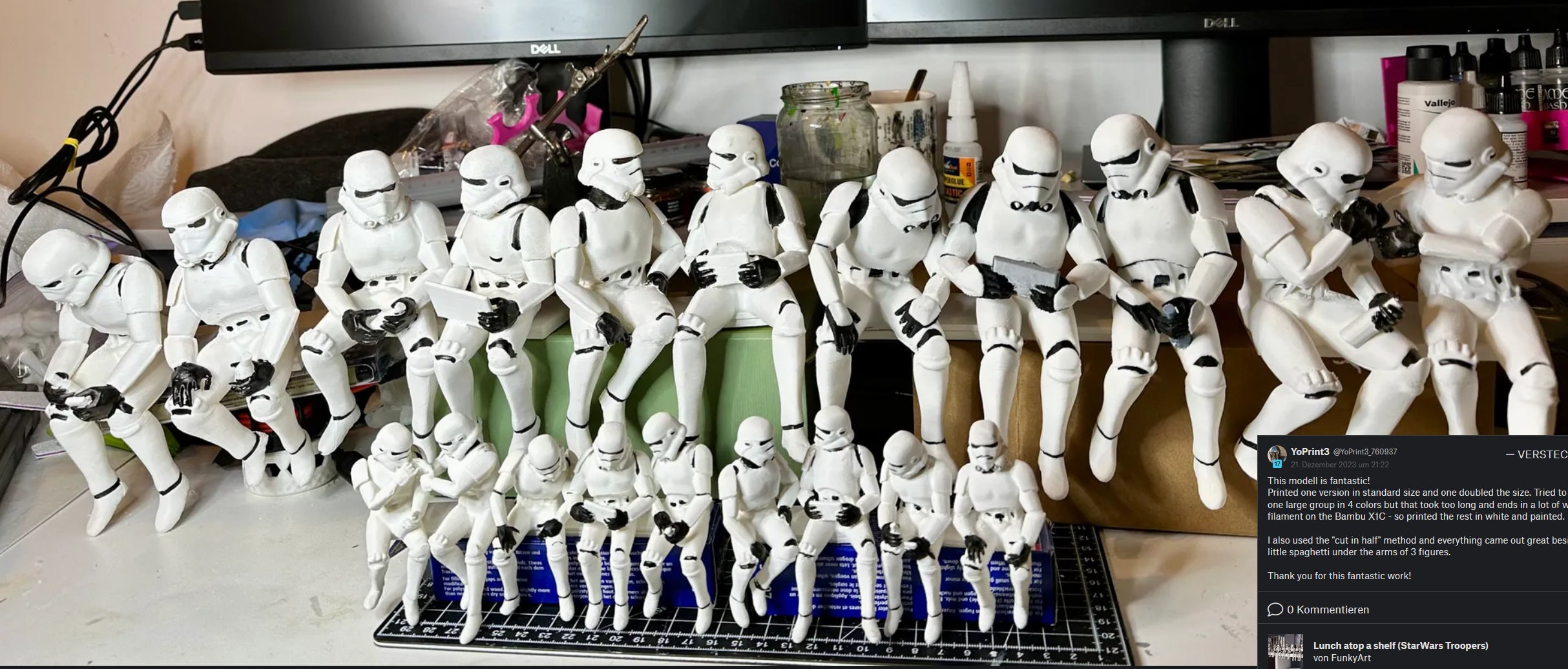 DIY Trooper lunch atop a shelf StarWars - Etsy.de