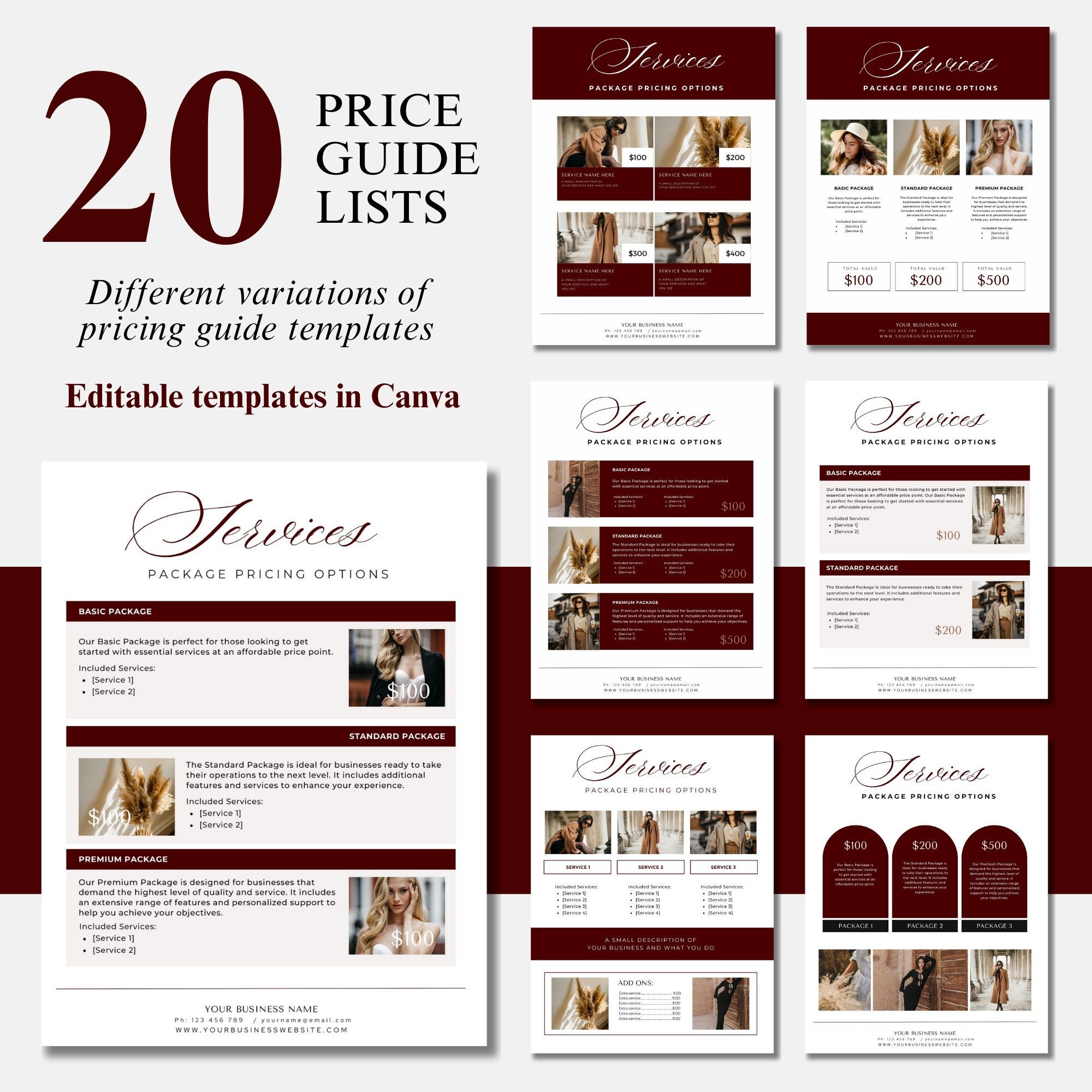 20 Editable Price List for Business Elegant Price List Template Price ...