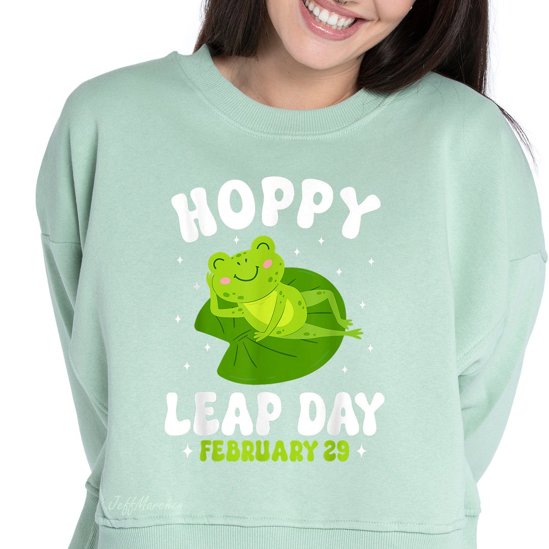 Funny Frog Hoppy Leap Day, February 29 Birthday PNG, Leap Year ...