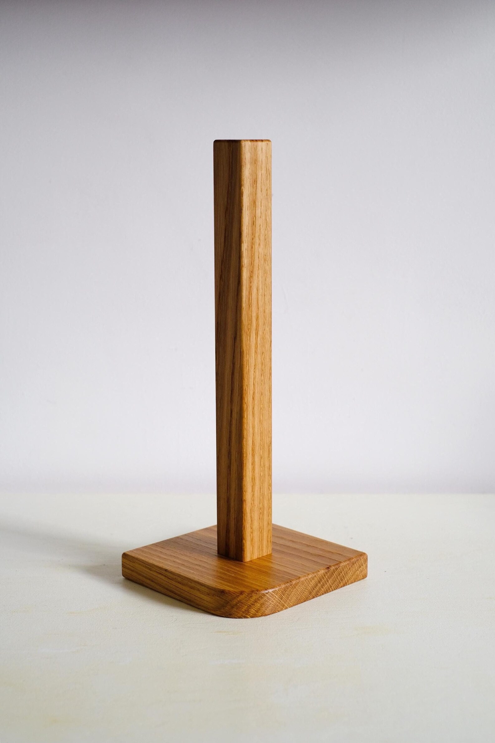 Oak Paper Towel Holder - Etsy