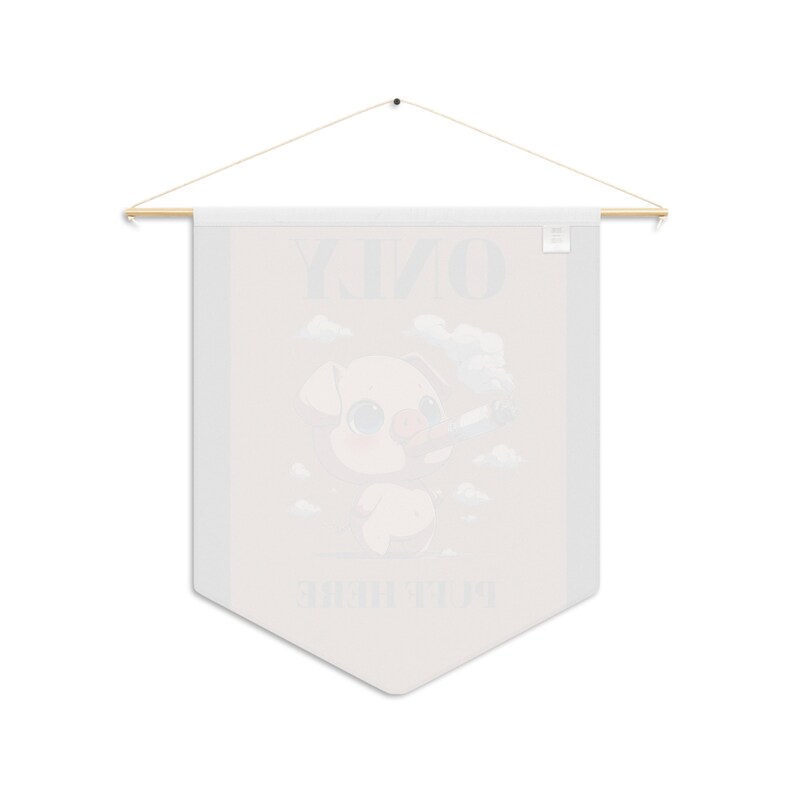 Puffpal Pennant, Cute Non-smoking House Banner, Non-smoking Zone Alert ...