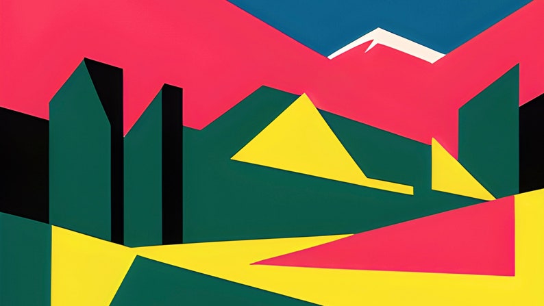 Abstract Postmodern 80s Masterpiece | Modern Interior TV Art | Google ...