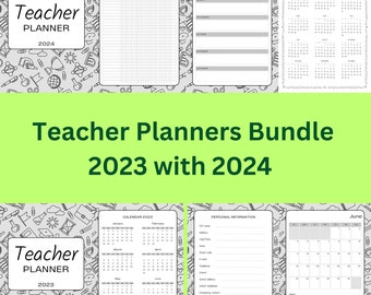 Teacher Planner Printable Digital Teaching Plan Kit Lesson - Etsy