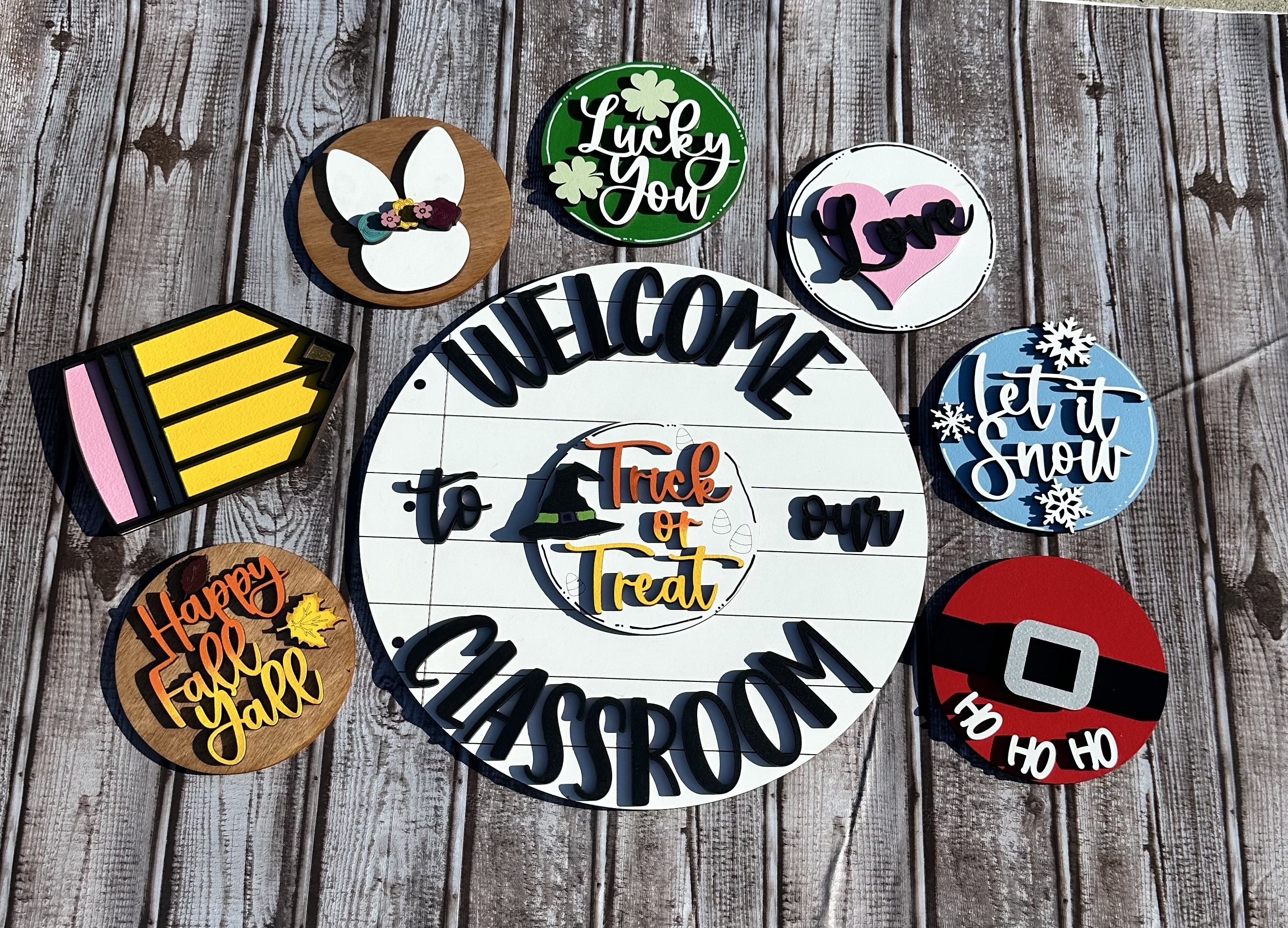 Interchangeable Personalized Classroom Sign Teacher Gift Back to School ...