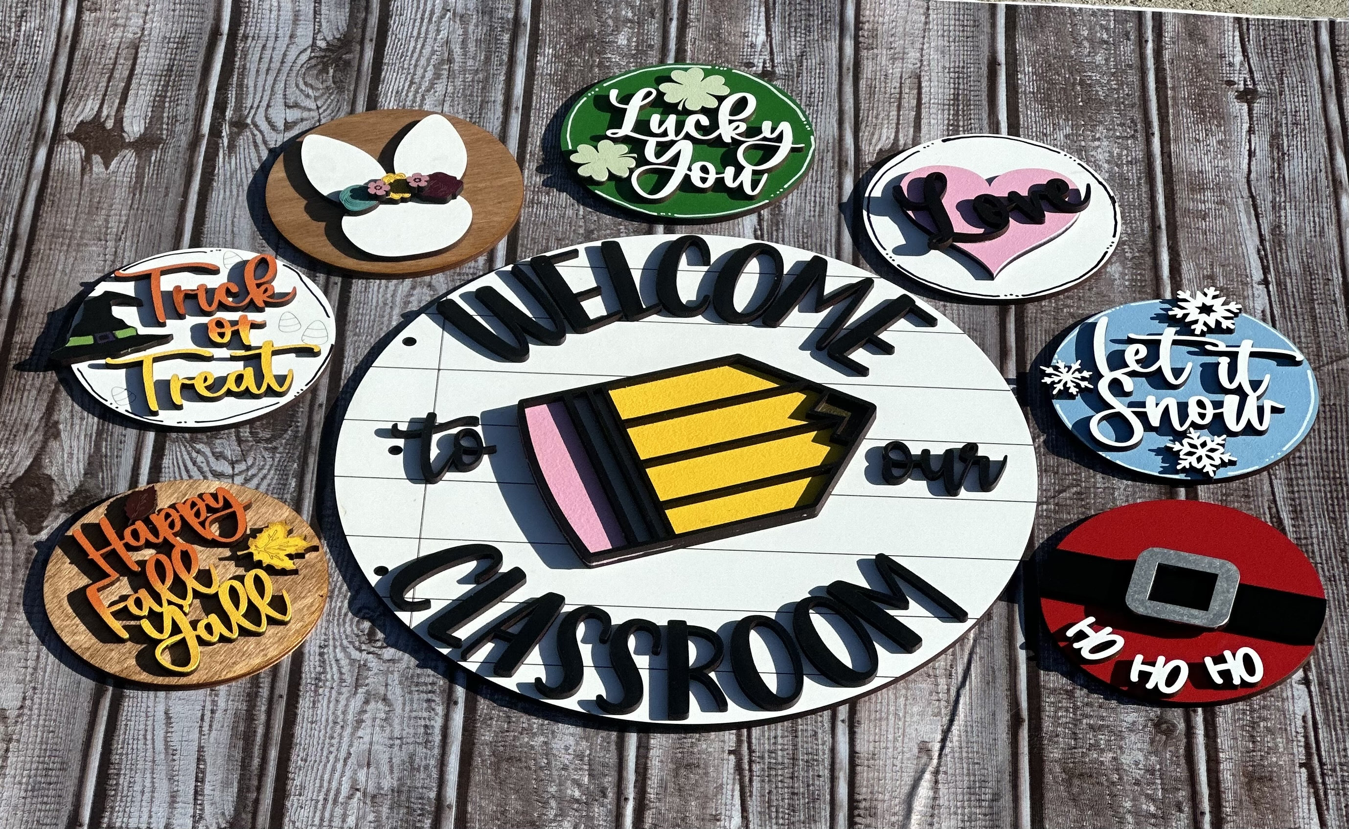 Interchangeable Personalized Classroom Sign Teacher Gift Back to School ...