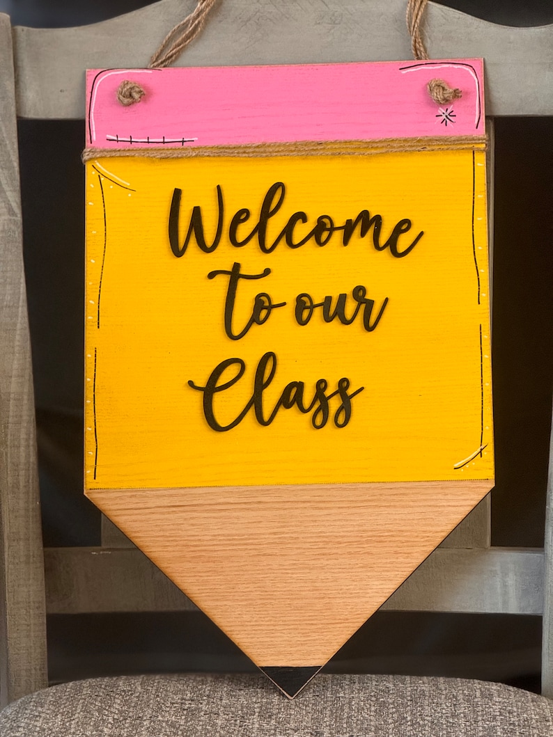 Personalized Classroom Sign Teacher Gift Back to School Welcome to Our ...