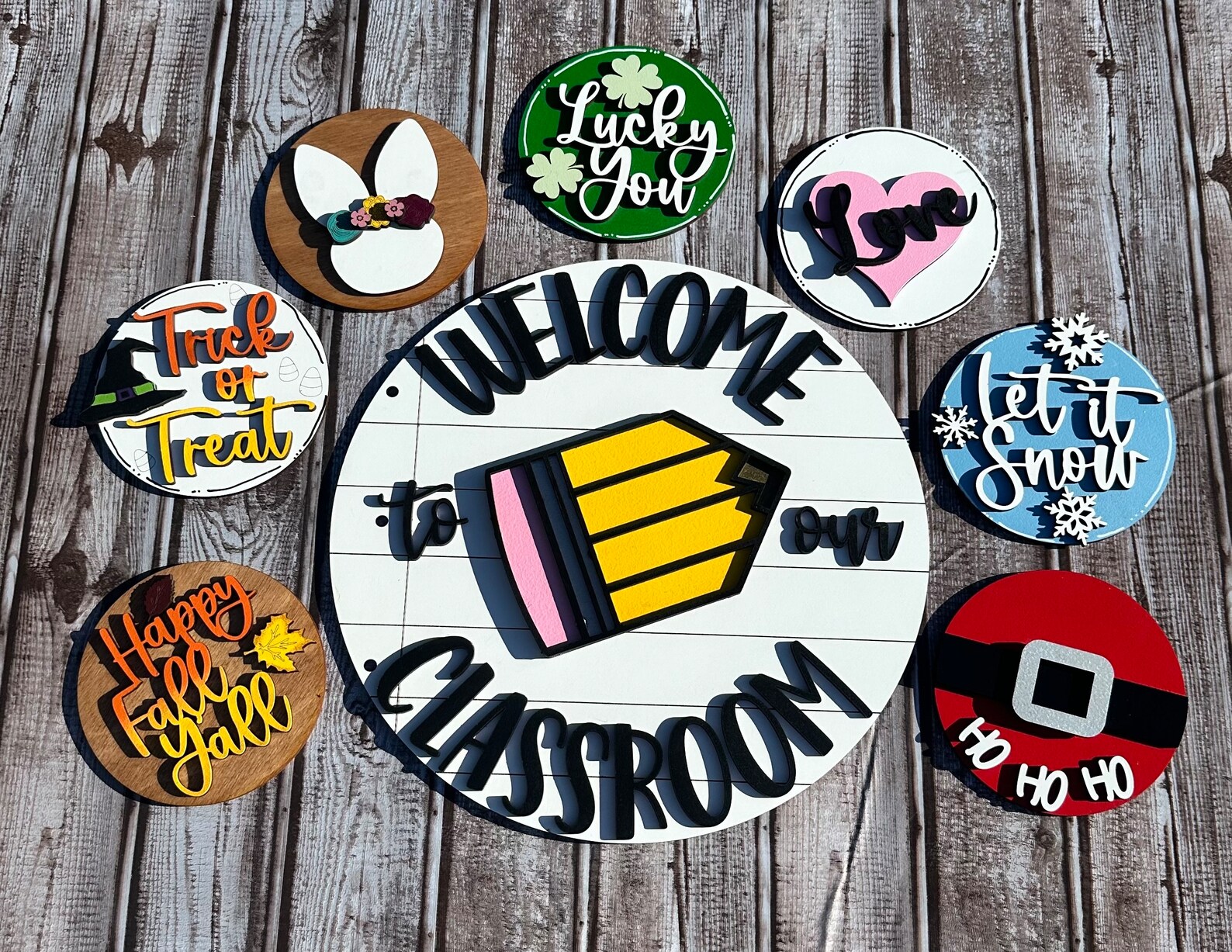 Interchangeable Personalized Classroom Sign Teacher Gift Back to School ...