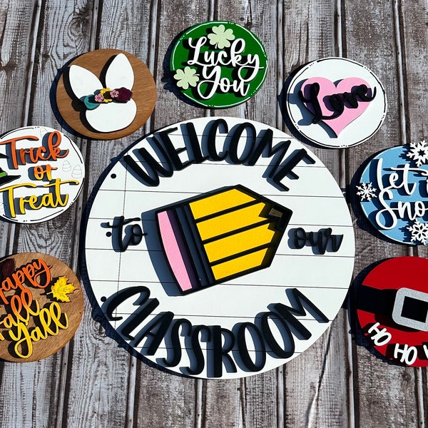 Vertical Classroom Welcome Sign - Etsy