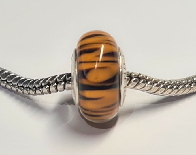 Pandora Bengal Tiger Murano Glass Charm 790940 - Etsy