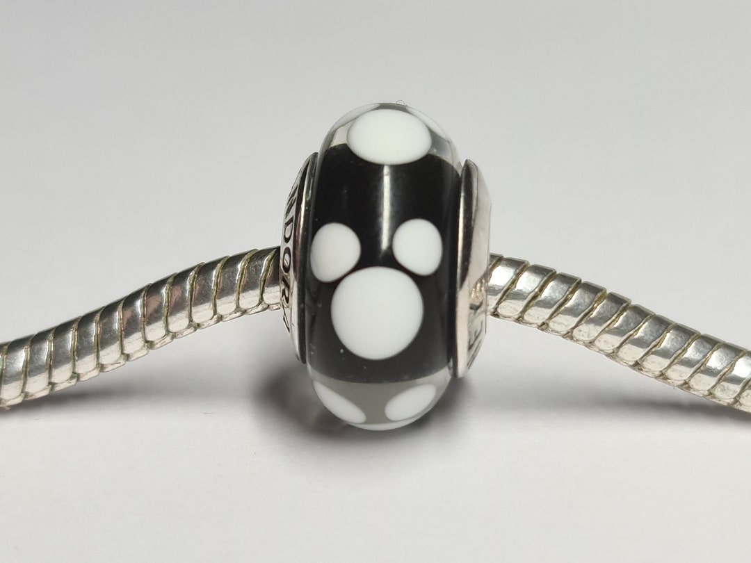 Pandora Disney Classic Mickey Murano Glass Charm 791633 - Etsy