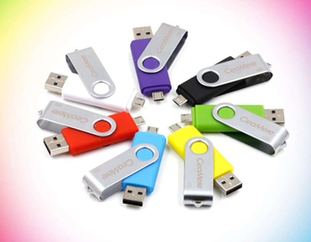 32GB/64GB USB Flash Drive: Type A and Micro B Connection - Etsy