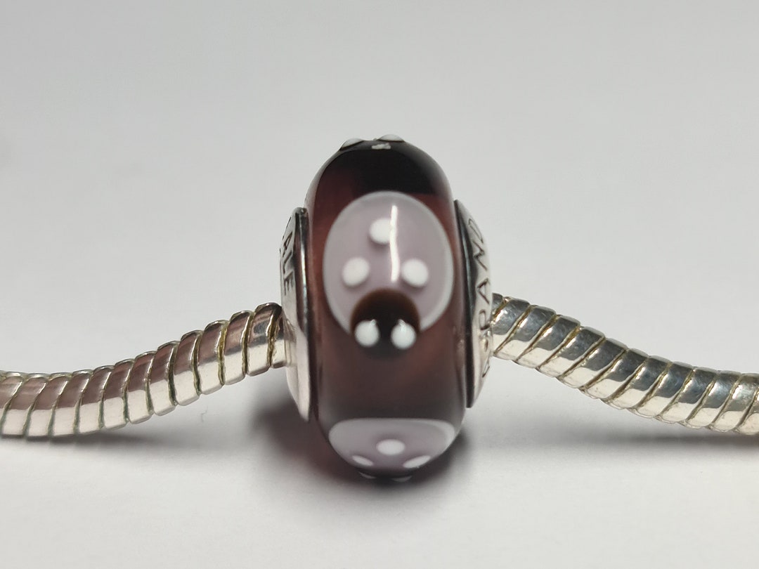 Pandora Purple Ladybug Murano Glass Charm 790652 - Etsy