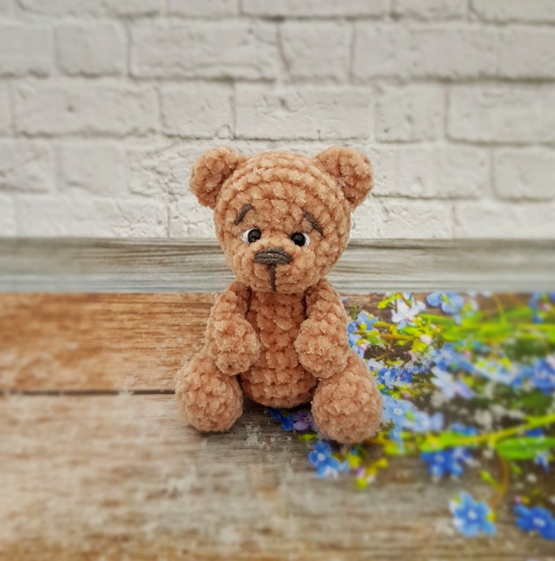 Crochet Miniature Bear Pattern Teddy Bear Amigurumi Pattern Little Bear ...