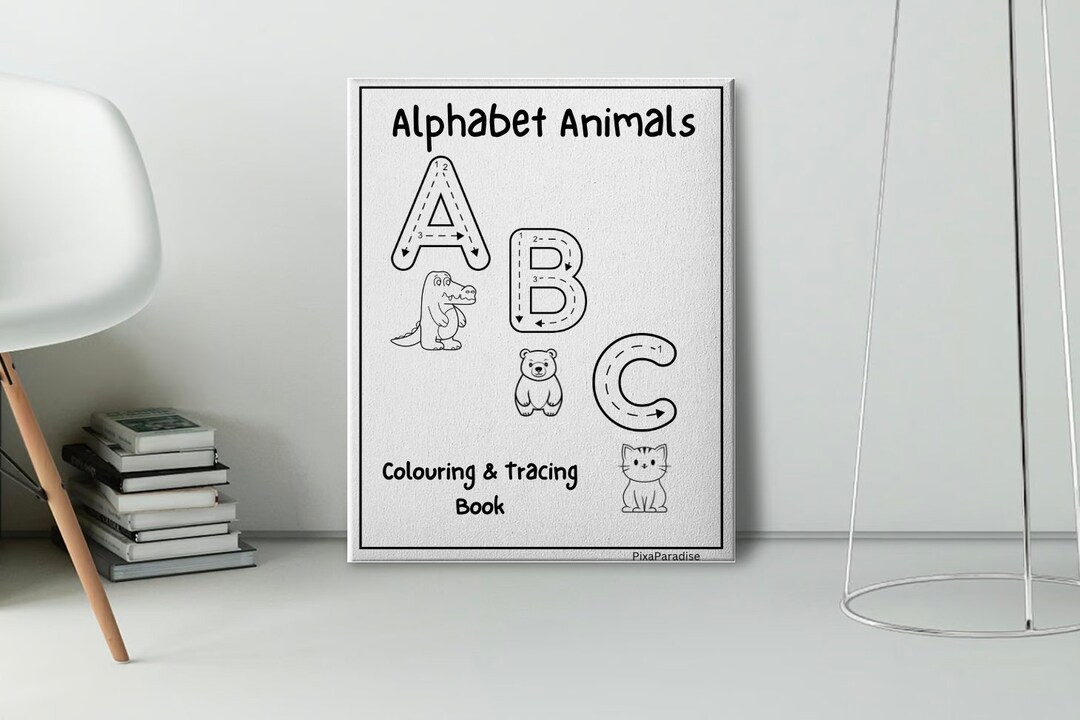 Alphabet Animal Coloring Book | Preschool Learning (printable PDF) - Etsy