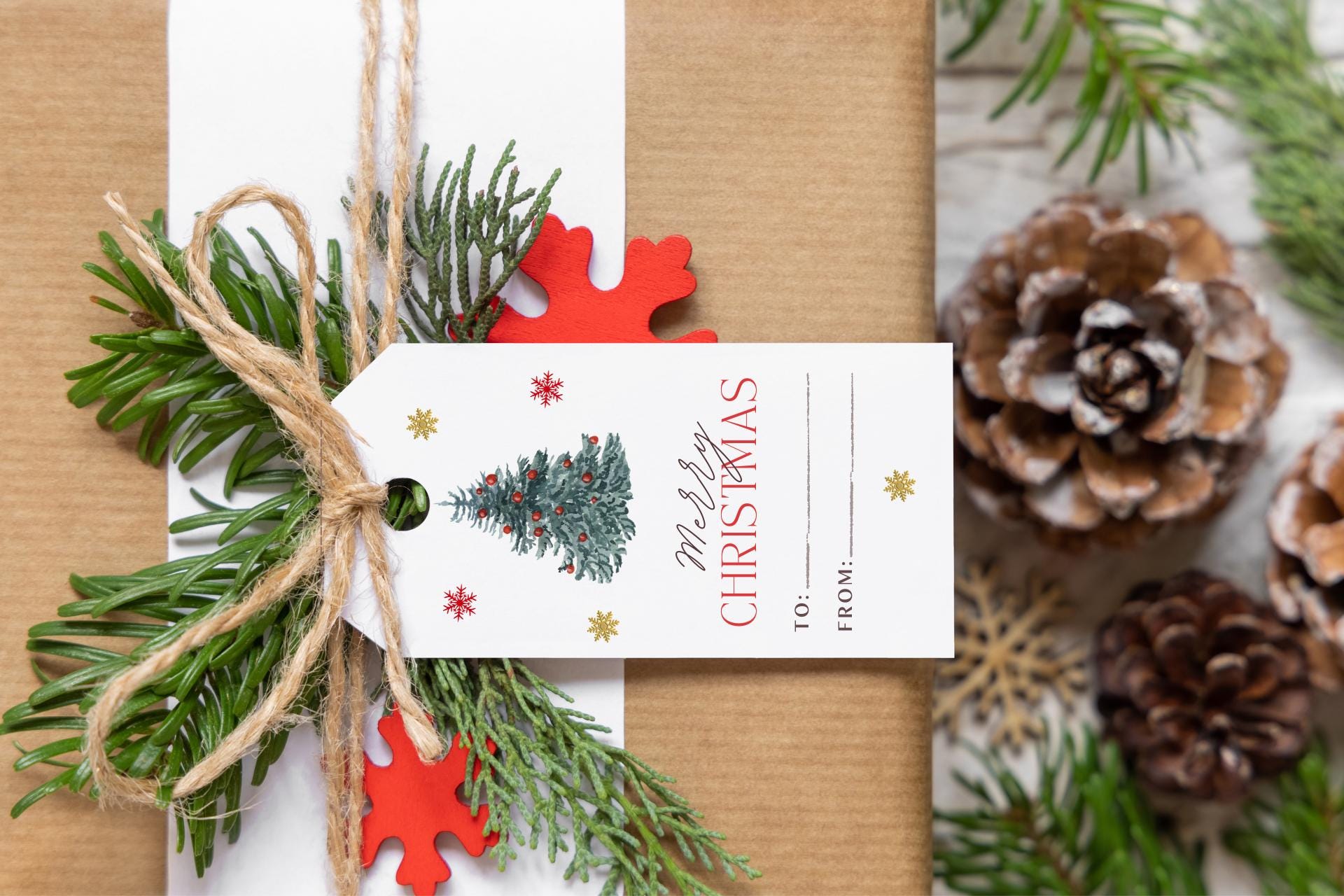 Printable Christmas Gift Tags Cute Holiday Gift Tag Set Instant Download - Etsy