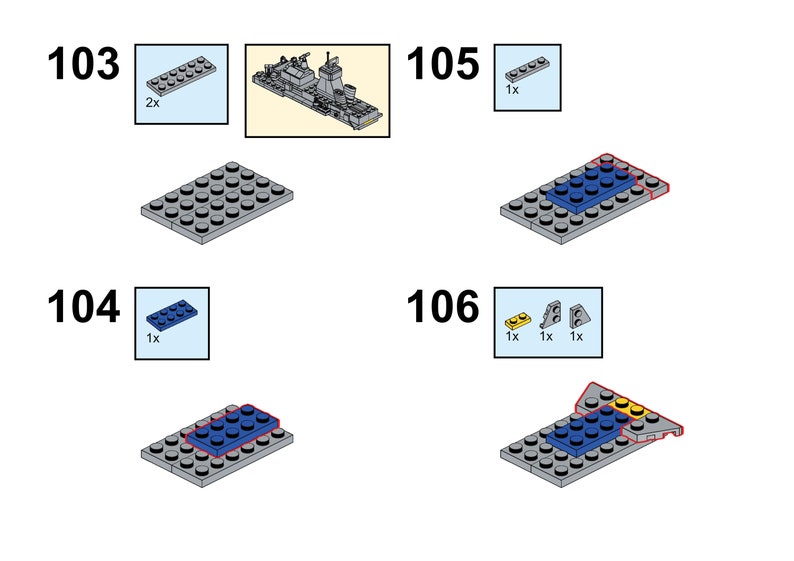 Instructions pour la frégate LEGO HMAS Anzac - Etsy France