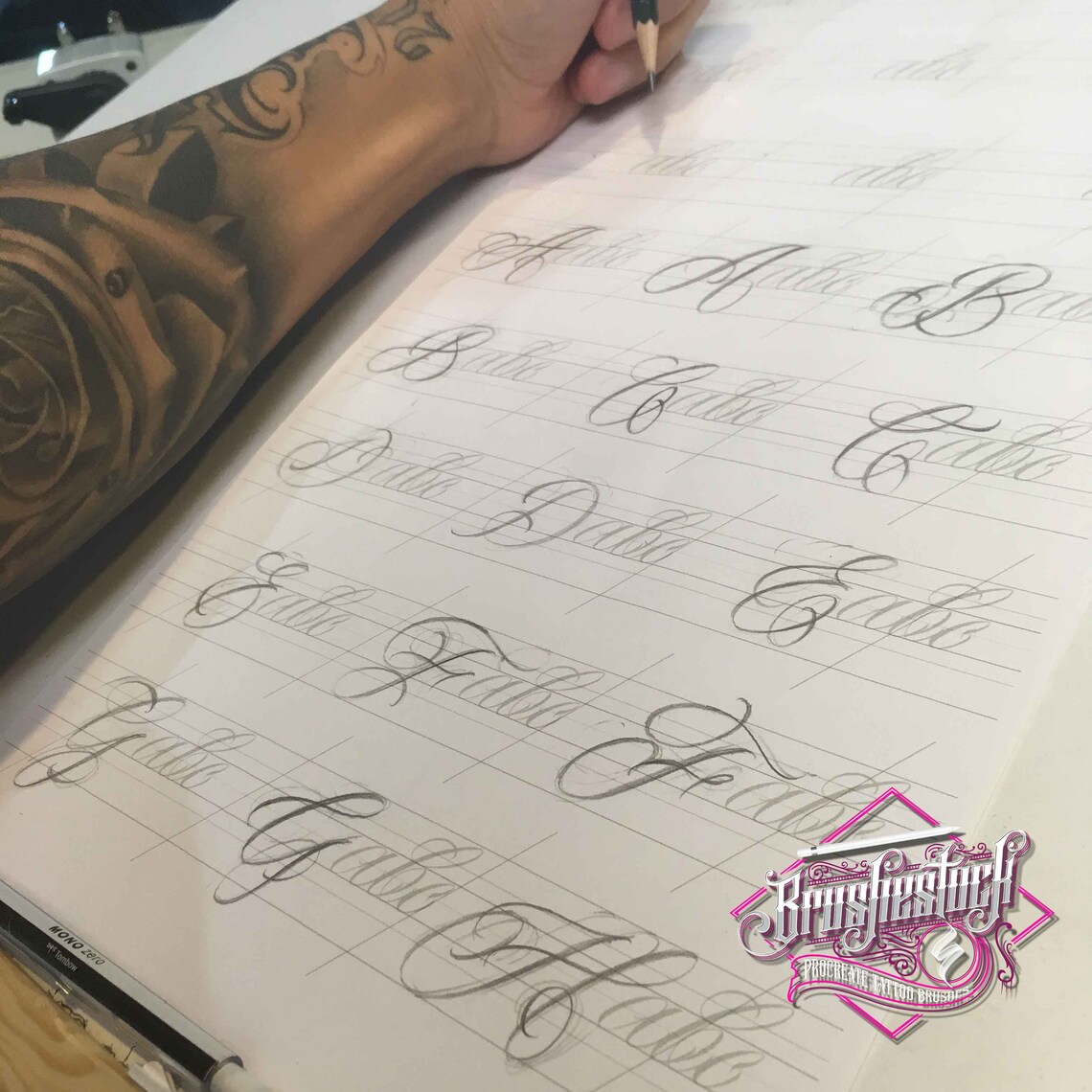 Chicano Lettering Pack Letters Tattoo Procreate Brushes for - Etsy