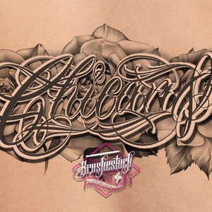 Chicano Lettering Pack - Letters Tattoo Procreate Brushes for iPad ...