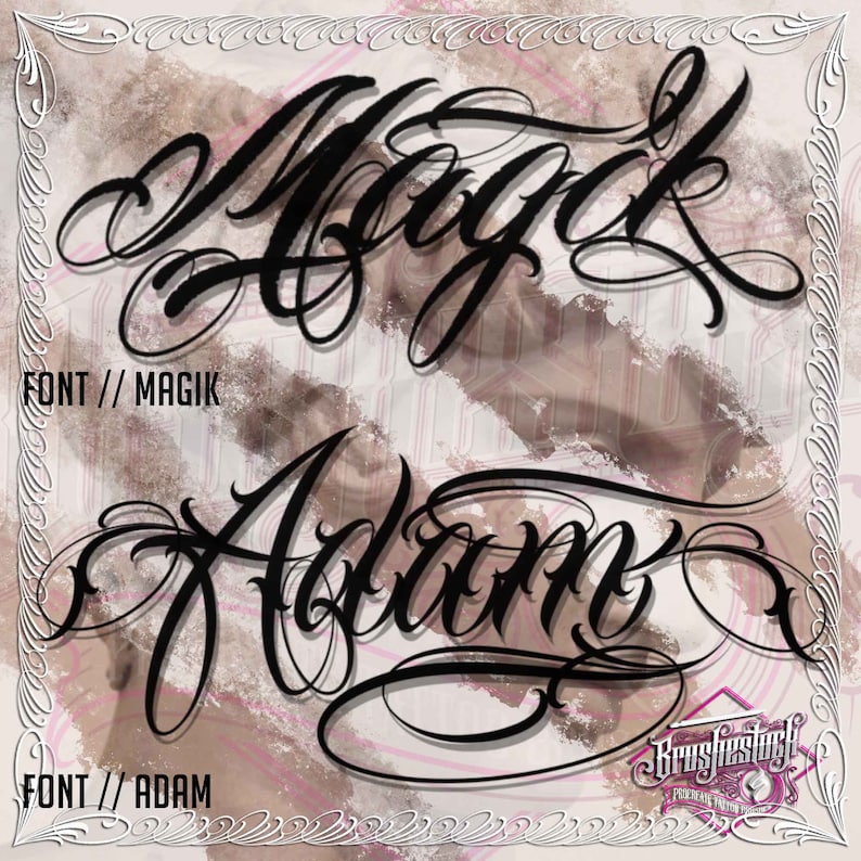 724 Procreate Letters Tattoo Lettering Chicano Pack for Procreate ...