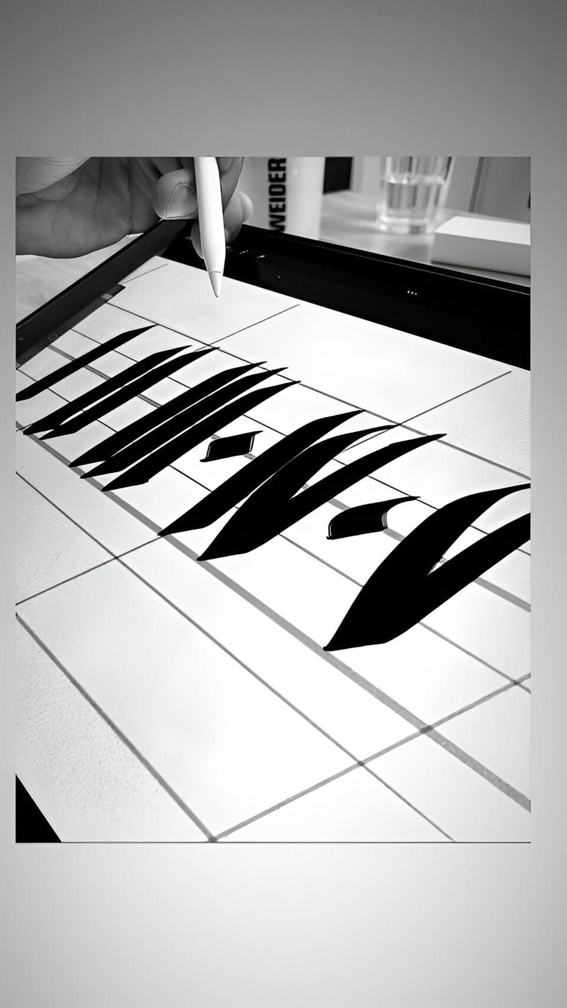 Chicano Tattoo Number Brushes for Procreate | 100 Roman Numeral Stamps ...
