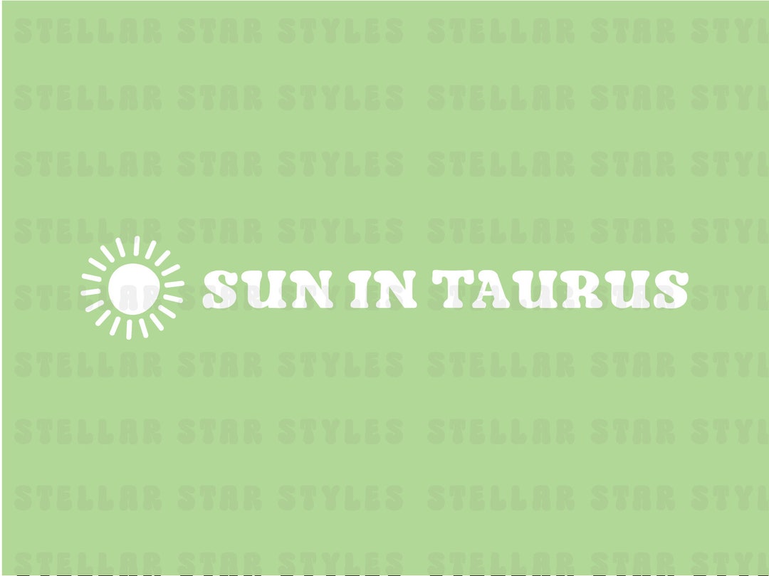 Sun in Taurus: the Zodiac Placement Clipart Zodiac Sign Clipart ...
