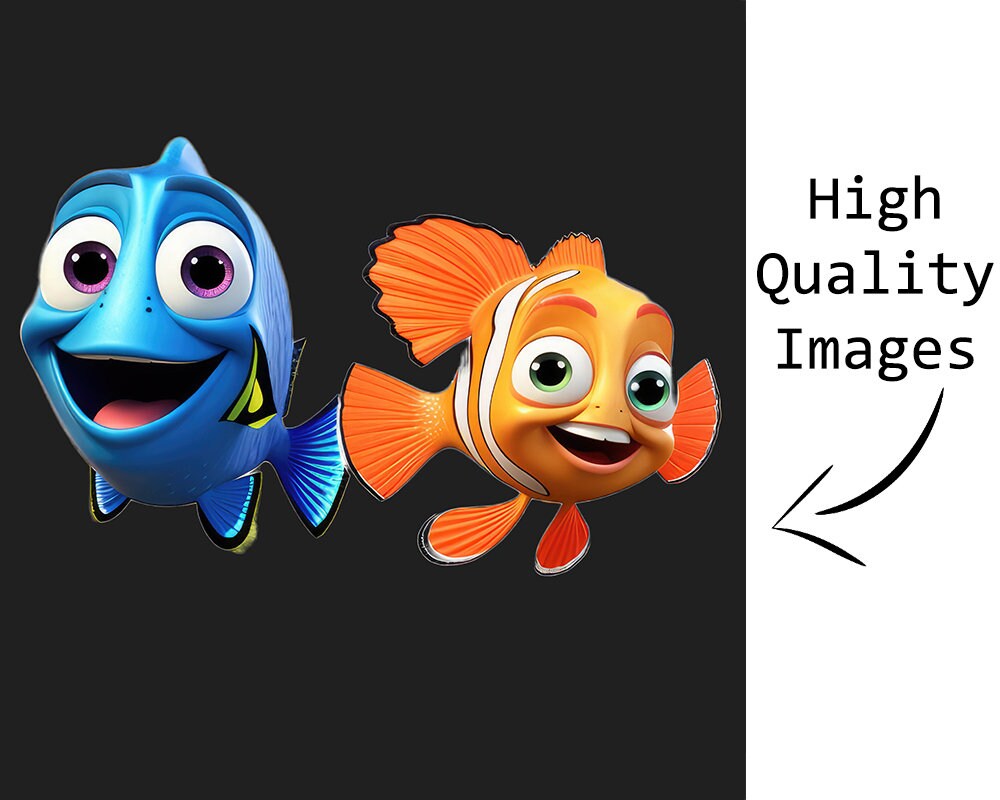 100+ Fishes and Ocean Creatures Clipart Set - Fish Clipart. High ...
