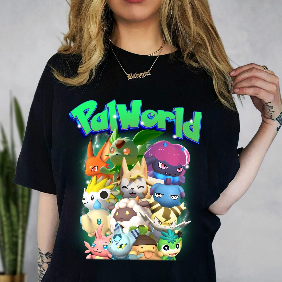 Palworld Shirt Chikipi Grizzbolt Shirt Palworld Video Game Shirt ...