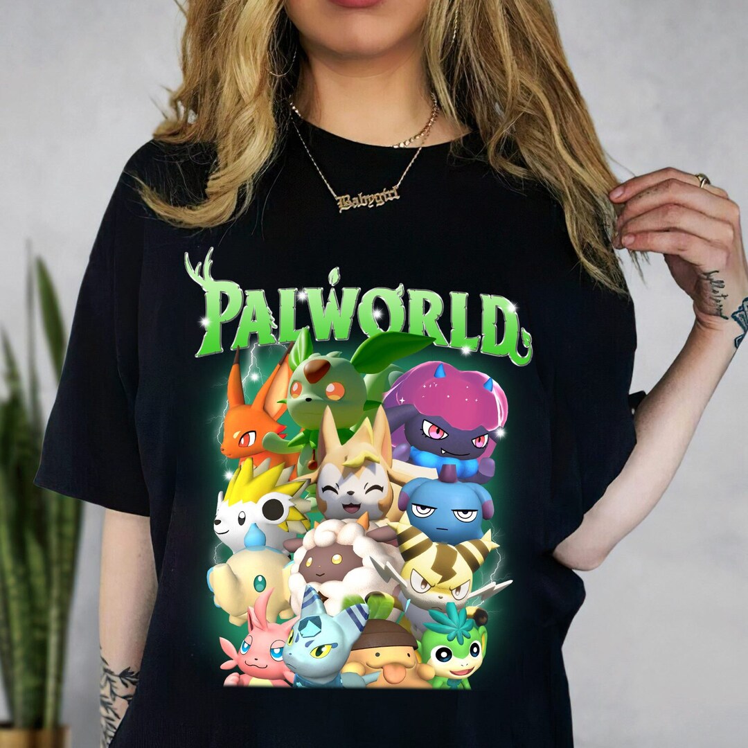 Palworld Shirt Chikipi Grizzbolt Shirt Palworld Video Game Shirt ...