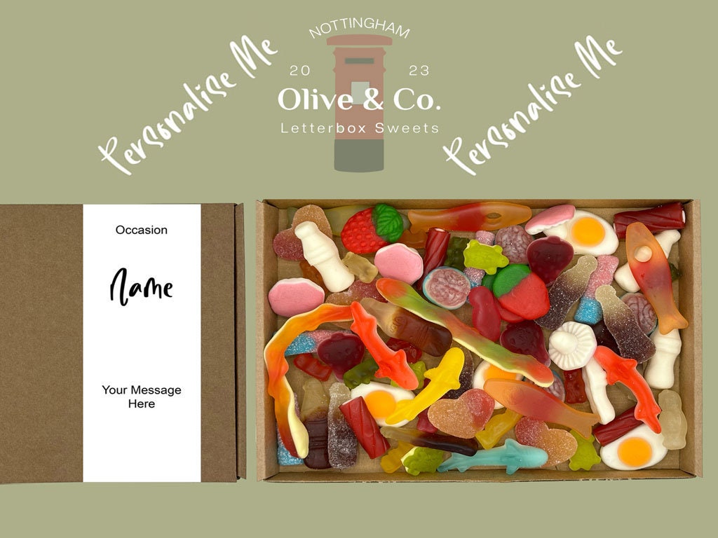 Personalised Sweet Box Letterbox Sweets - Etsy UK