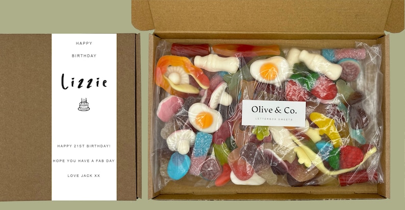 Personalised Sweet Box Letterbox Sweets - Etsy UK