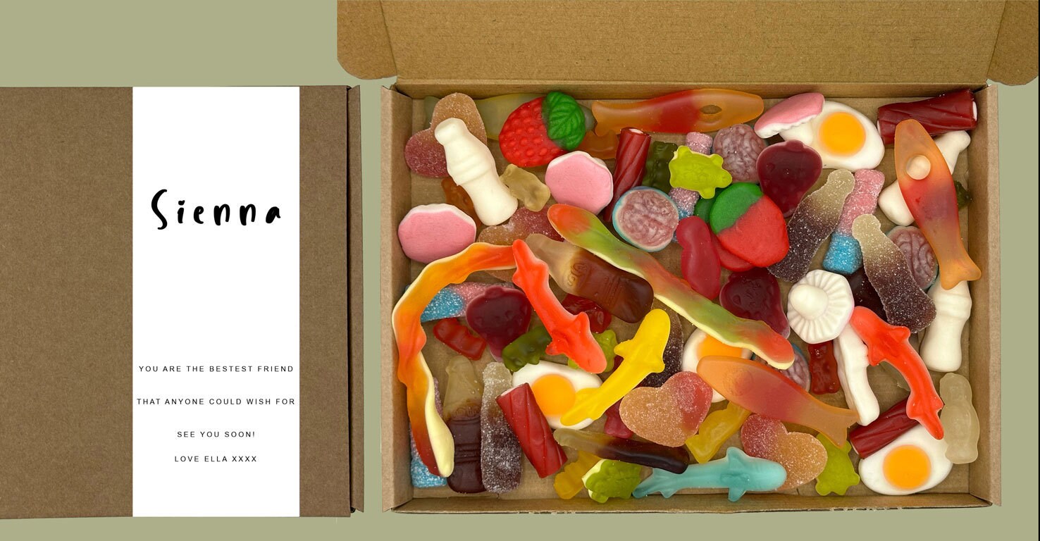 Personalised Sweet Box Letterbox Sweets - Etsy UK