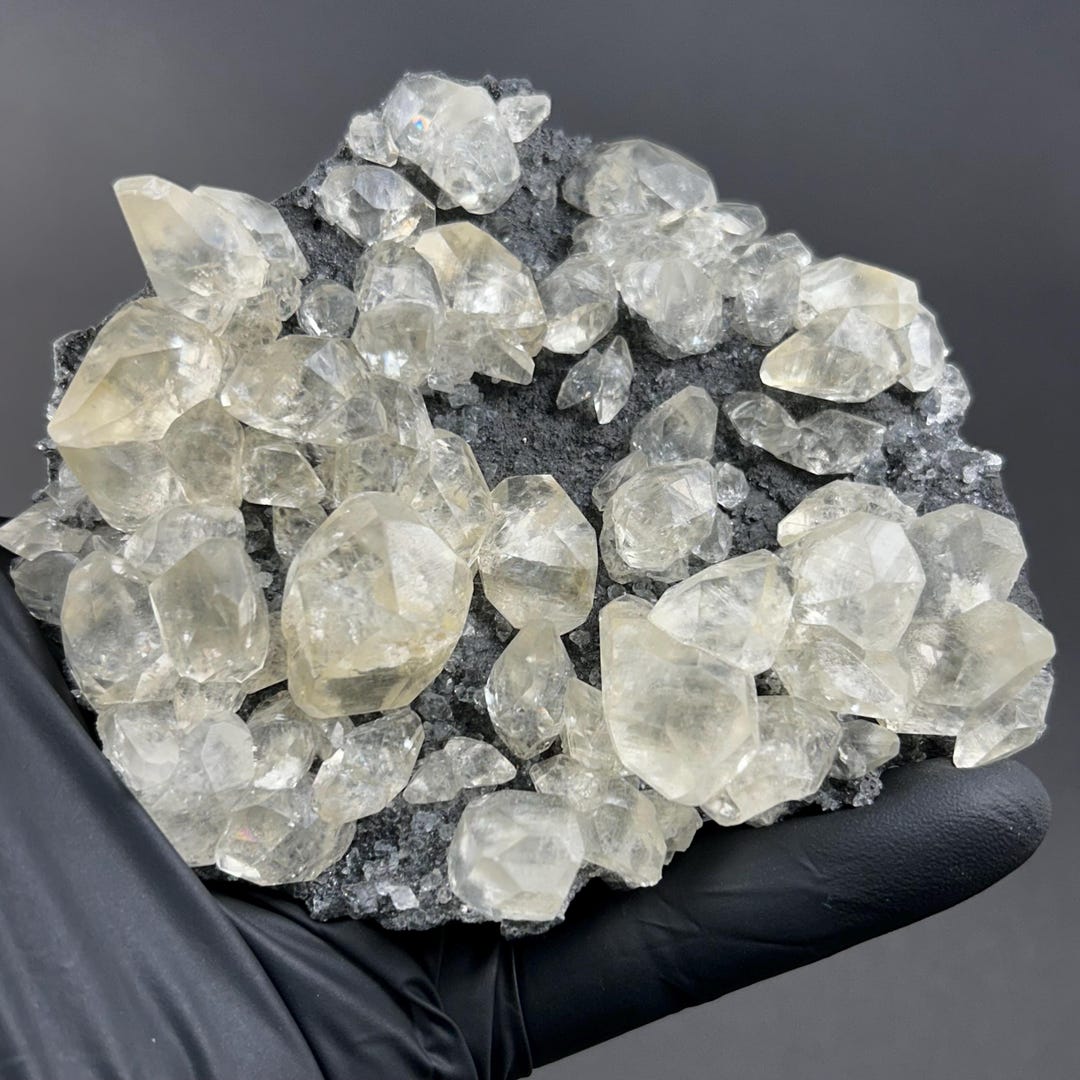 Diamond Calcite on Matrix, Diamond Calcite Crystal Cluster on Matrix ...