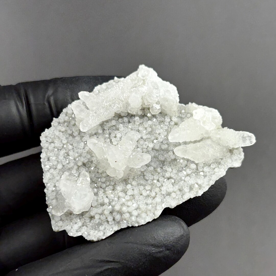 UV Reactive Feather Calcite Crystals on Quartz Matrix - Etsy
