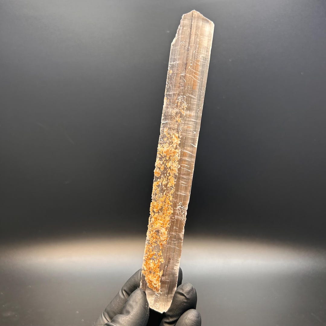 Large Selenite (gypsum) Crystal, Qinlong Mine, Guizhou, China - Etsy