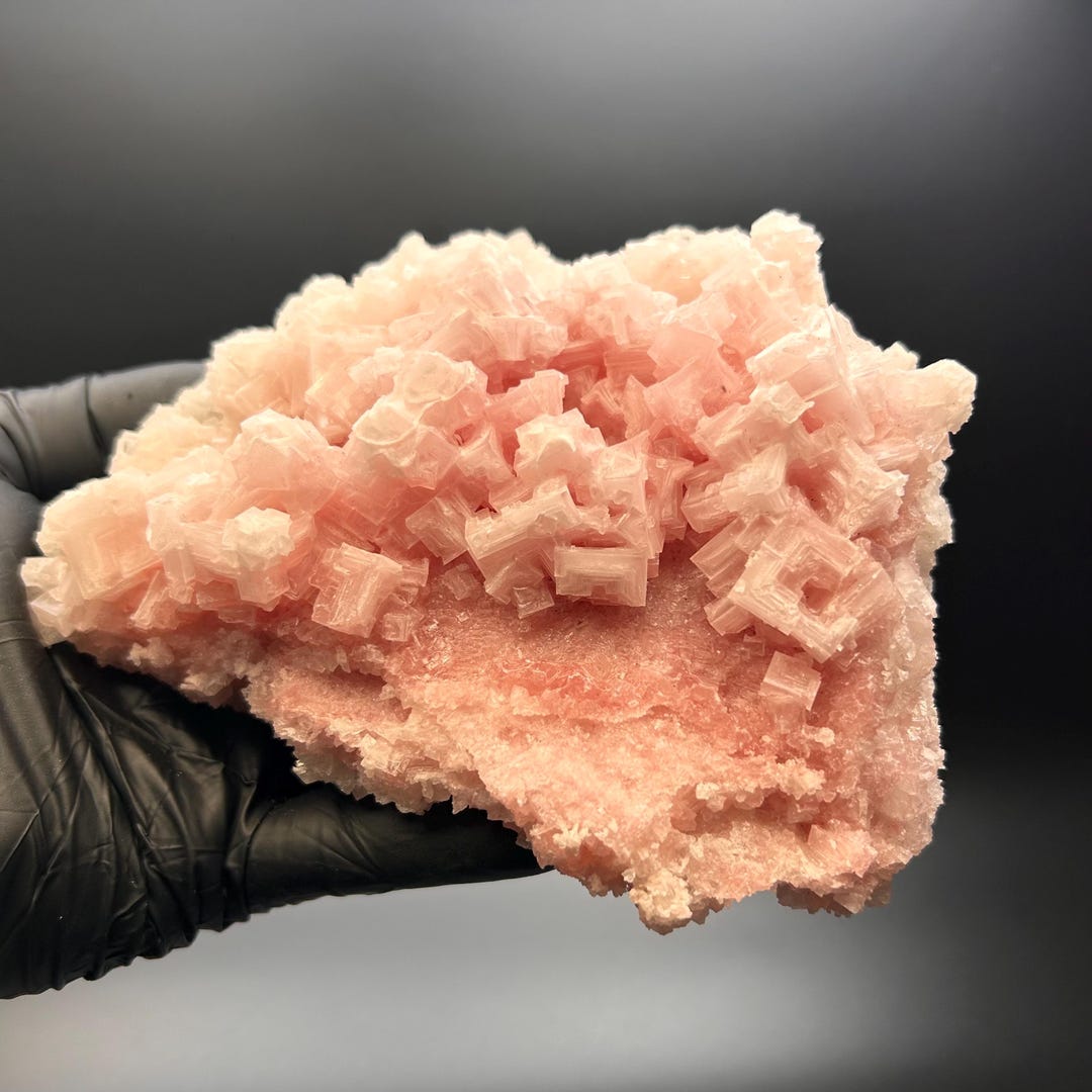 Large Pink Halite Crystal, Pink Halite Crystal Cluster From Searles ...