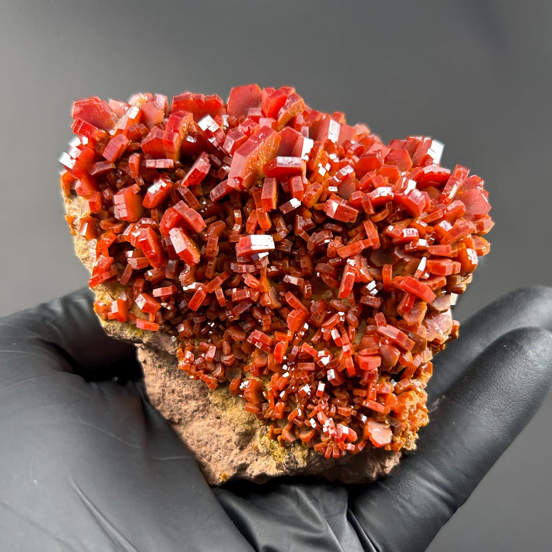 1.1 Lb Red Vanadinite on Matrix, Mineral Specimen Morocco, Fine ...