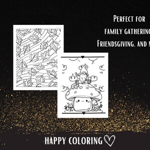 Thanksgiving and Fall Coloring Pages for Adults and Kids - Etsy