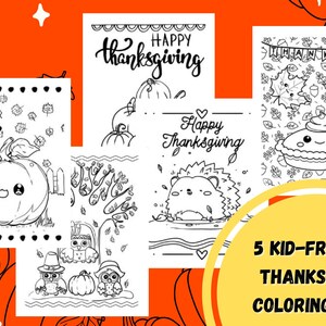 Thanksgiving Activity and Coloring Pages for Kids, Fall Activity Bundle ...