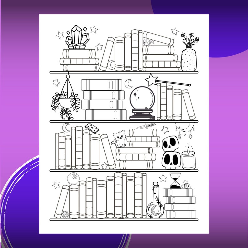 52-book Reading Tracker Coloring Page, Yearly Reading Challenge With ...