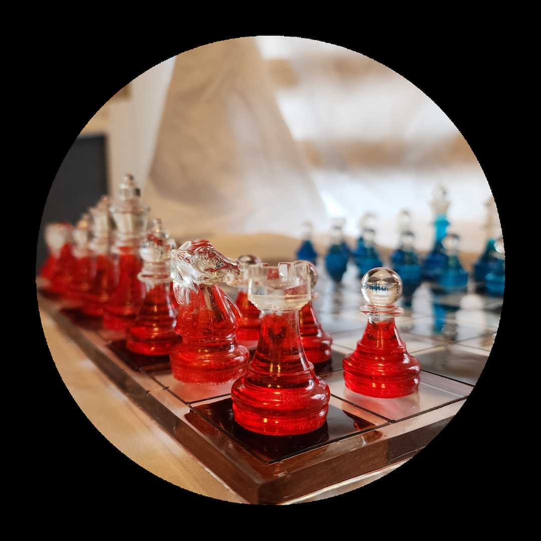 Custom Epoxy Chess Pieces - Etsy