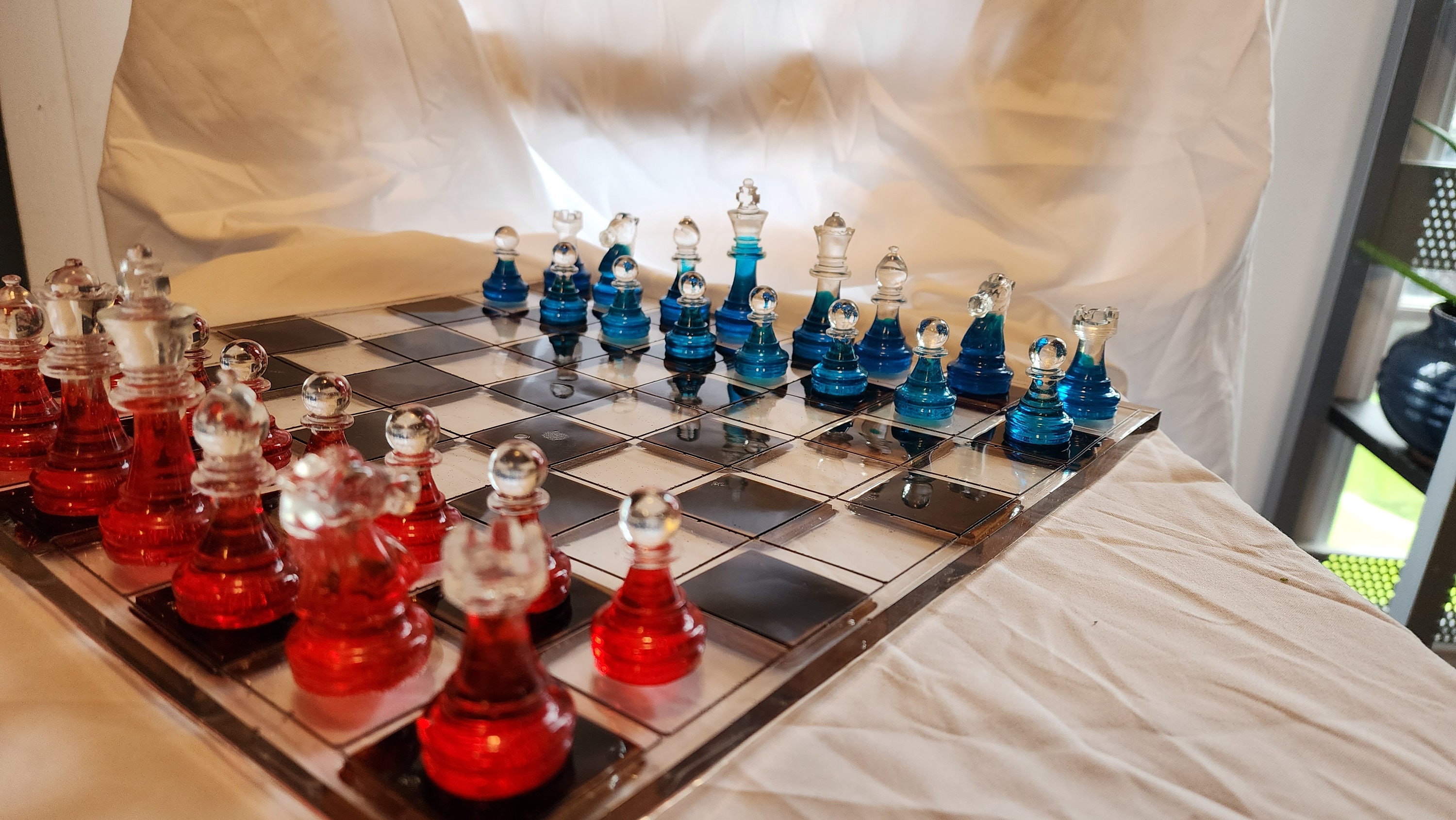 Custom Epoxy Chess Pieces - Etsy